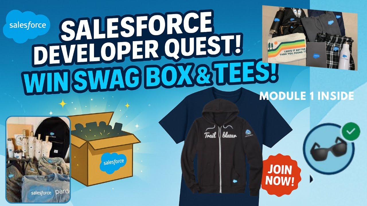 Want FREE Salesforce Developer Merch? Here’s How! || Salesforce Goodies ...