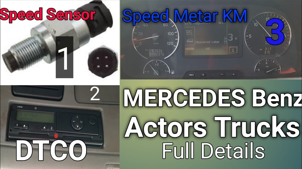 Vehicle Speed Sensor KM Test And Wiring diagram infor MERCEDES Benz ...