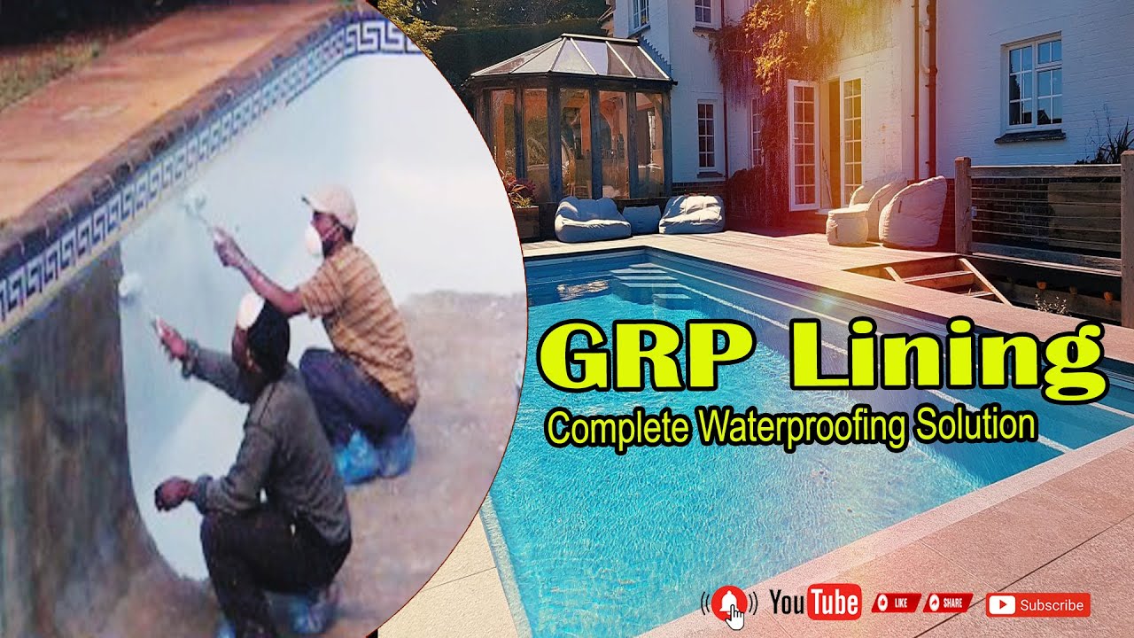 GRP Lining Work in Swimming Pool - YouTube
