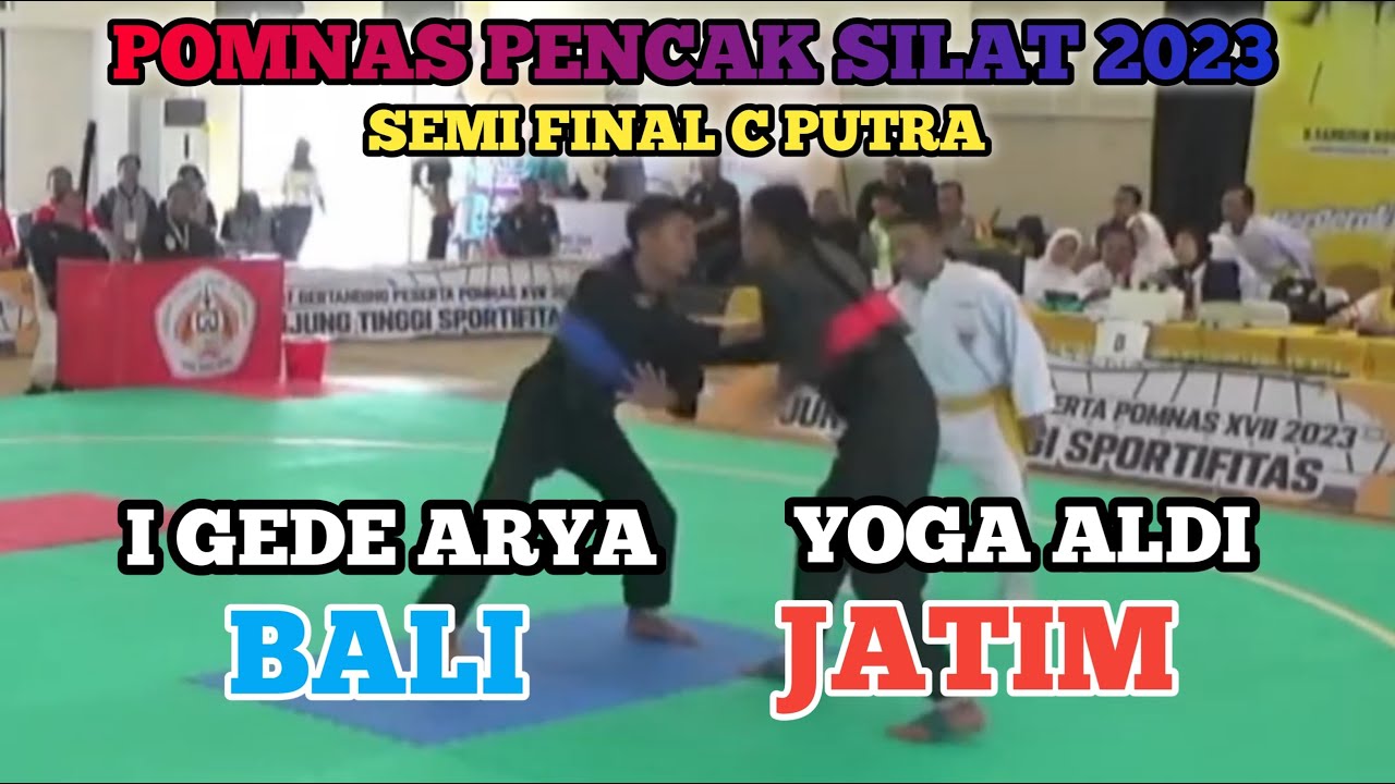 Semi Final Arya Widhantara/Bali vs Yoga Aldi/Jatim - POMNAS PENCAK SILAT 2023 di KALSEL - YouTube