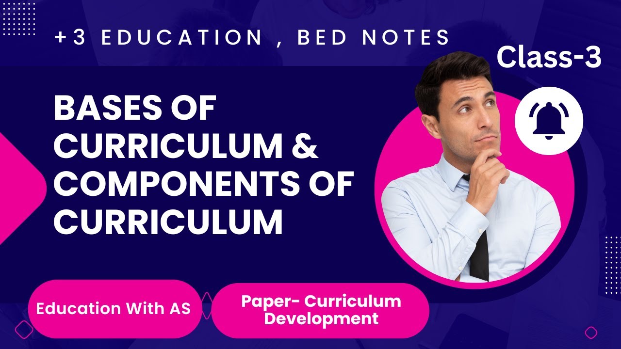 BASES OF CURRICULUM | COMPONENTS OF CURRICULUM | Plus 3 Education ...