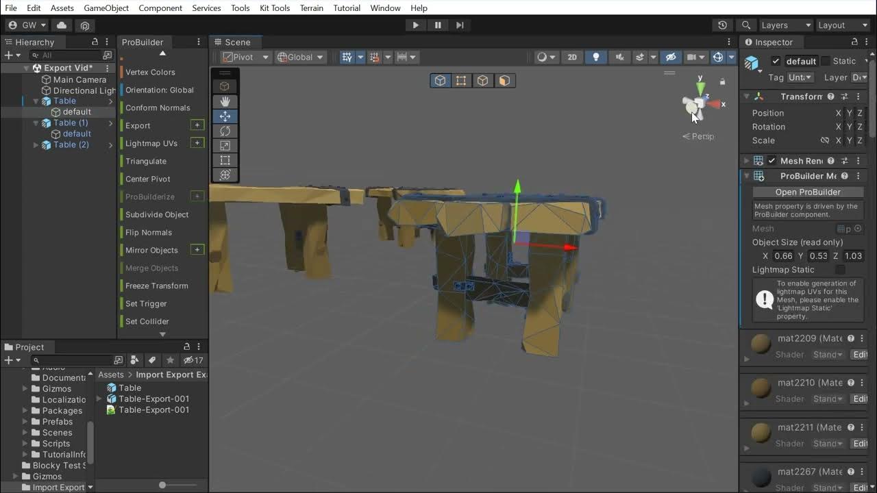 Using ProBuilder to edit imported meshes - YouTube