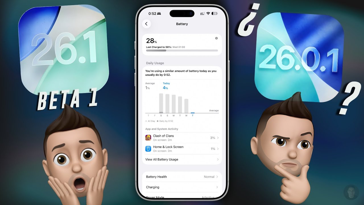 iOS 26.1 beta 1 - Mejor de lo que Esperaba ¿Dónde Está iOS 26.0.1? 🤔 ...