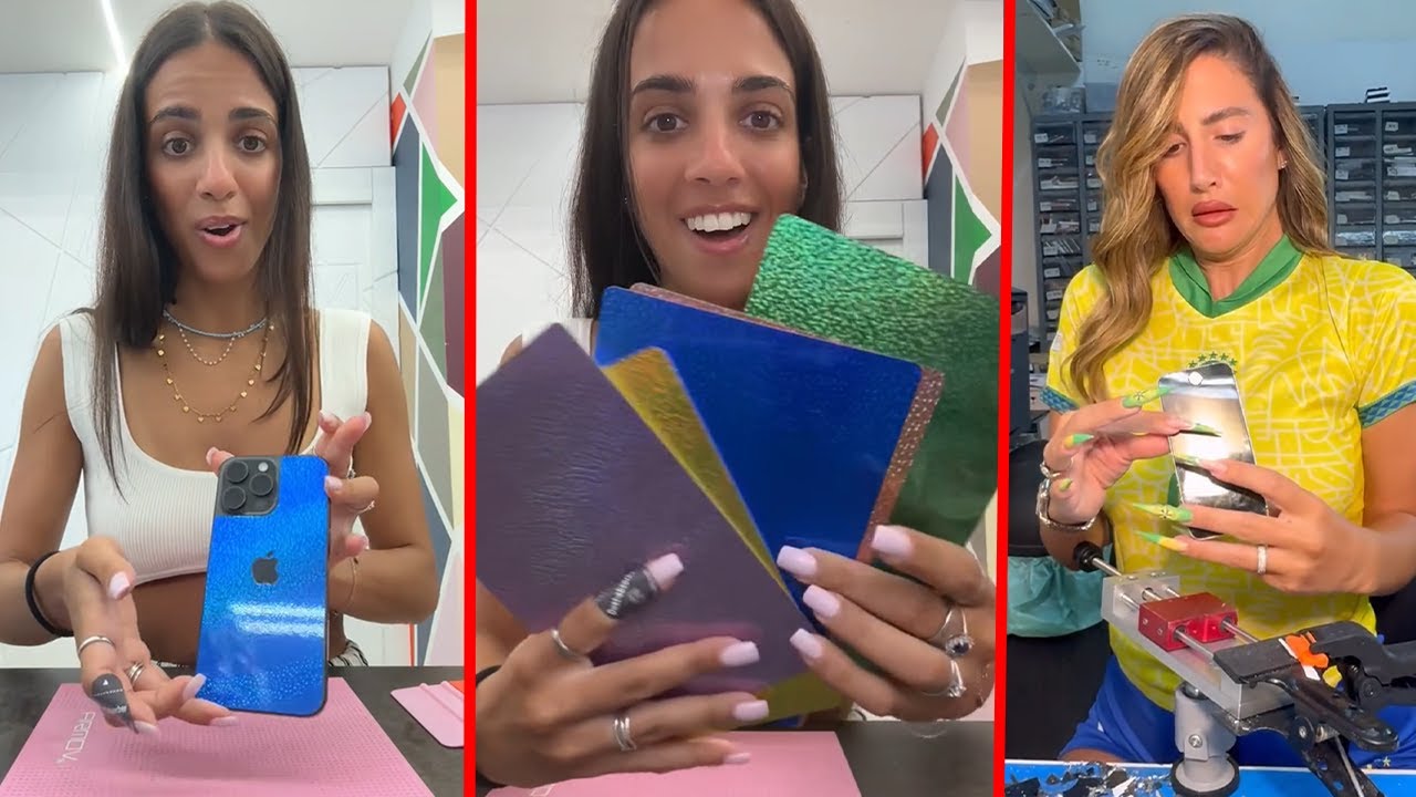 ASMR NEWMARTINA NEW KIT VS TAMAR CLEAN IPHONE - YouTube