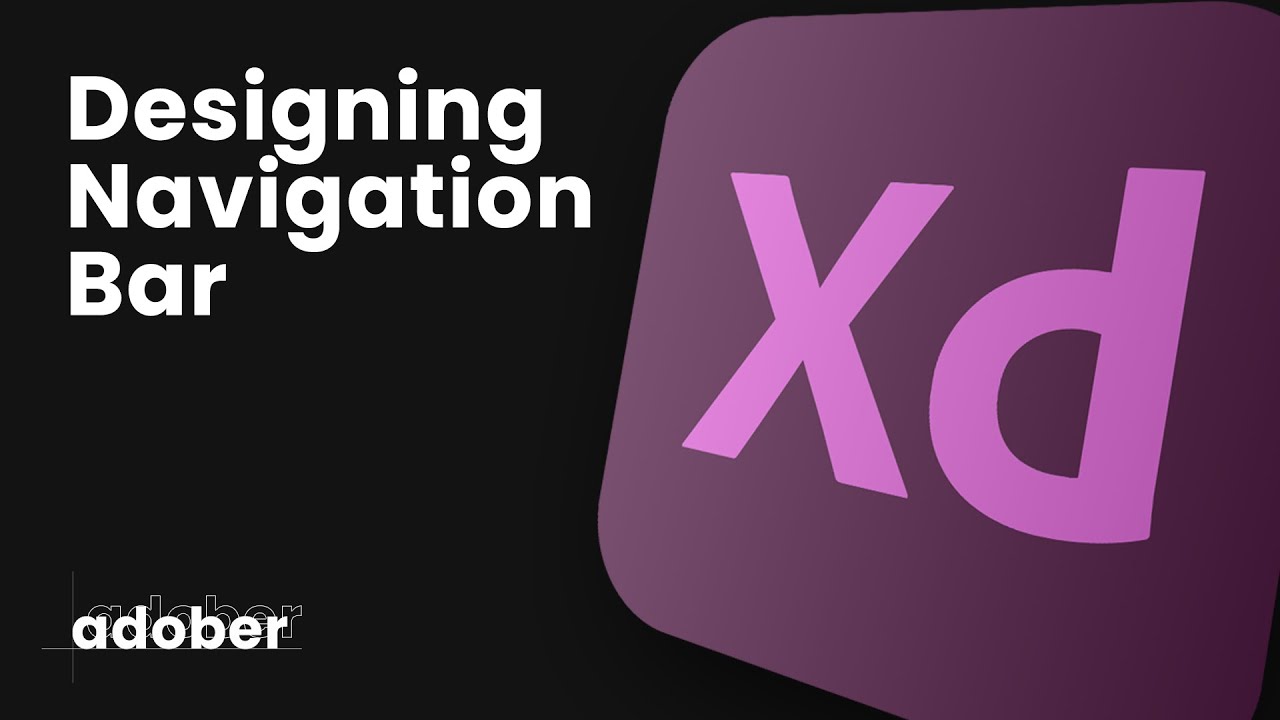 Designing Navigation Bar of a Website in Adobe Xd | Adober - YouTube