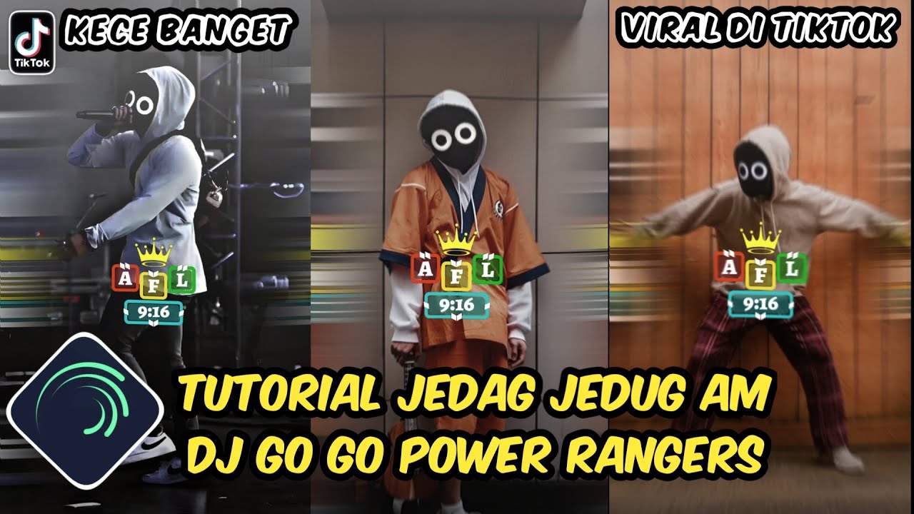 Tutorial Jedag Jedug Alight Motion DJ Go Go Power Rangers - YouTube