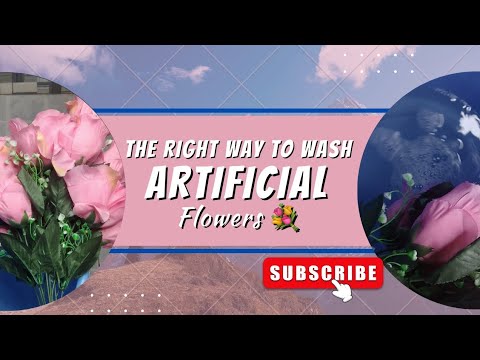 THE RIGHT WAY TO WASH ARTIFICIAL FLOWERS #flowers #floral wash # ...