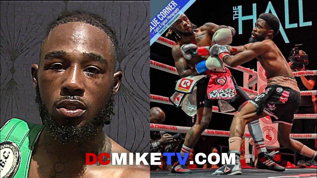 ELIJAH PIERCE AFTER TKO of DARON WILLIAMS IN THE 2nd & WINNING WBC ...