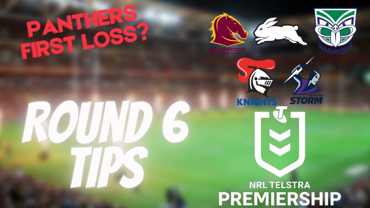 NRL ROUND 6 TIPS! Will the Storm be able to hold out the Sharks? - YouTube
