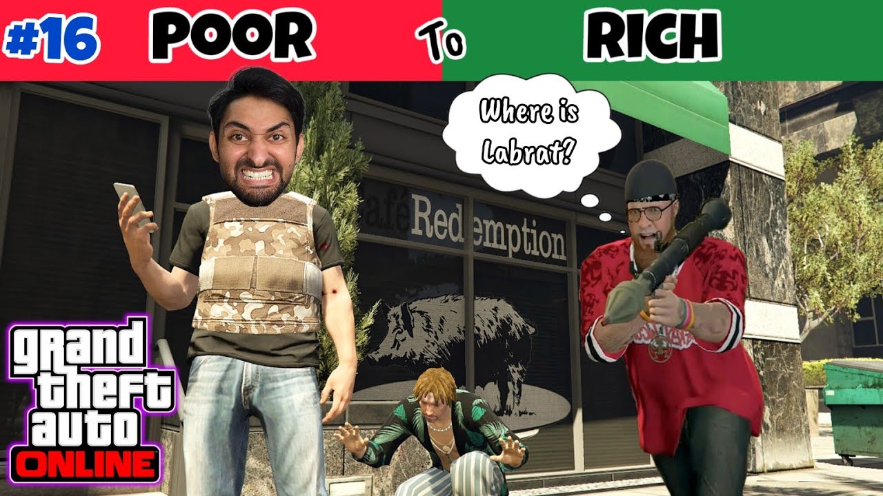 DAY 16 - FINDING OUR FRIEND LABRAT | POOR TO RICH GTA ONLINE | EPISODE ...