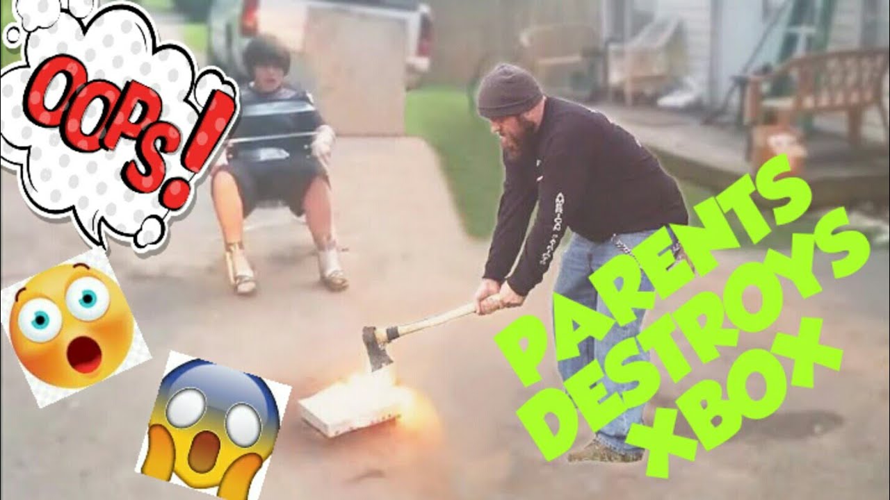 ANGRY PARENTS DESTROY XBOX MUST WATCH PART 1 - YouTube