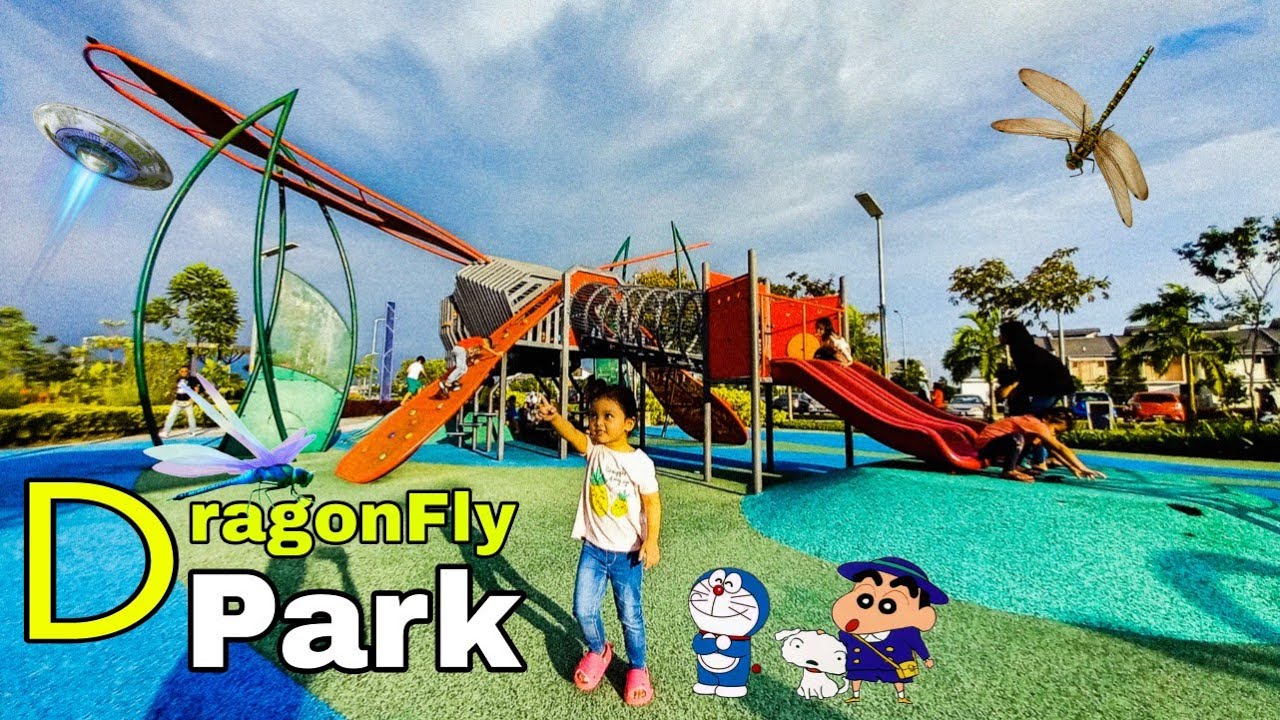 Husna Takes Over Dragonfly Park | Bandar Bukit Raja Town Park - YouTube