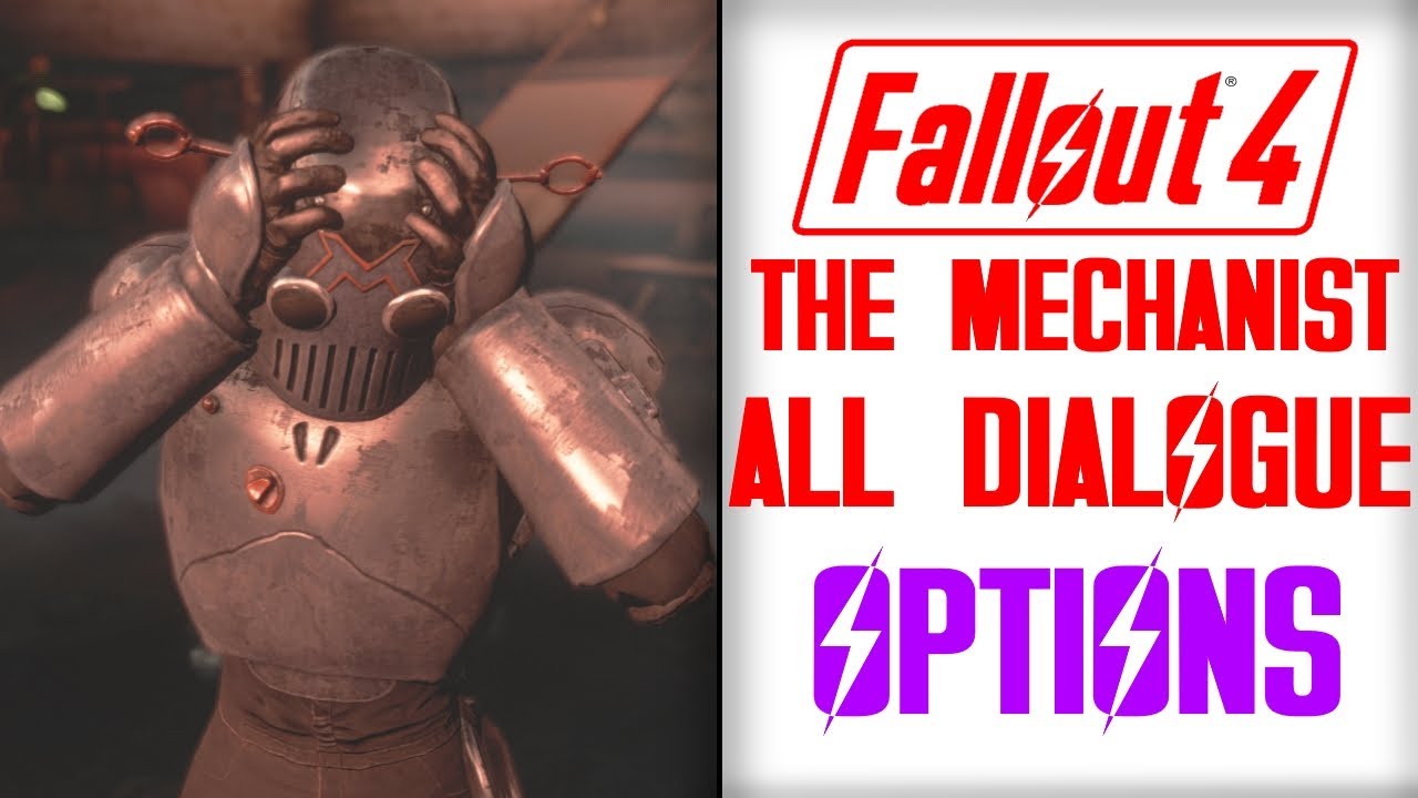 Fallout 4: The Mechanist - All Dialogue Options - YouTube
