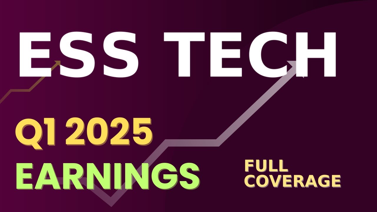 ESS Tech, Inc. (GWH) Q1 2025 Earnings – Full Coverage - YouTube
