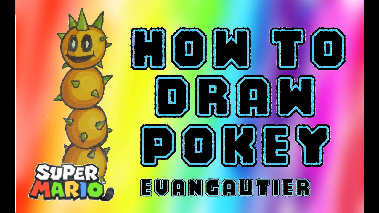 How to Draw POKEY (Super Mario Bros) - EvanGautier - YouTube