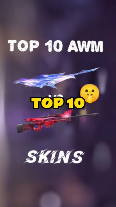 Top 10 AWM Skins | B2k style | AWM | #freefire #trending #shorts | best skins of AWM ...