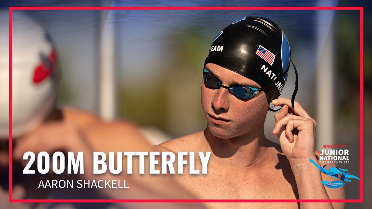 Aaron Shackell Touches 1st in 200M Butterfly | 2022 Speedo Junior ...