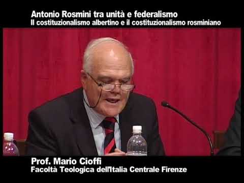 5. convegno sacrense rosmini tra unita e federalismo mario cioffi - YouTube