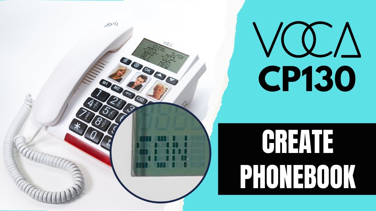 VOCA CP130 Big Button Telephone - How to create Phonebook & make call using Phonebook [4K] - YouTube
