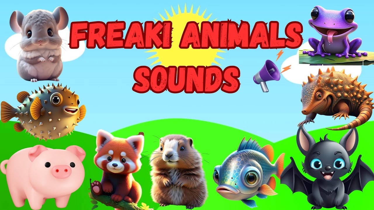 Funny & Freaky Animal Sounds Song | Zoo Animals From 1 to 16 🐾 | So ...