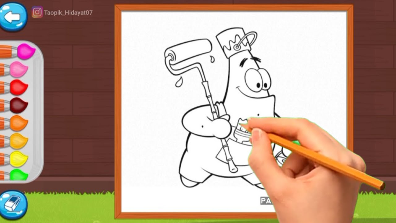 Drawing And Coloring For Kids! Learn Color Patrick Star - YouTube