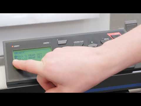 How to set up the media || Graphtec FC8600 Cutter/Plotter - YouTube