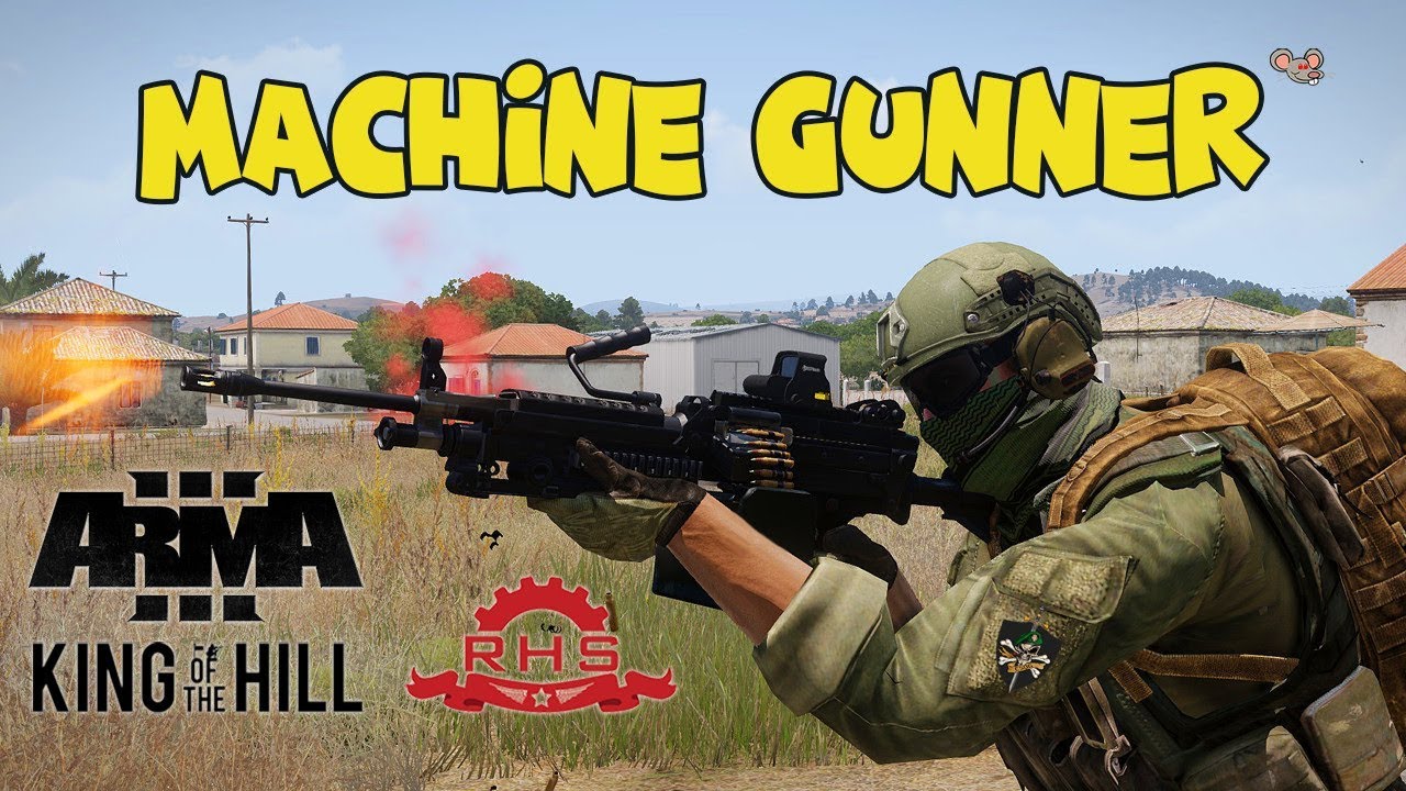 US Machine Gunner - Koth RHS - M249 PIP Long gameplay - ArmA 3 kill ...