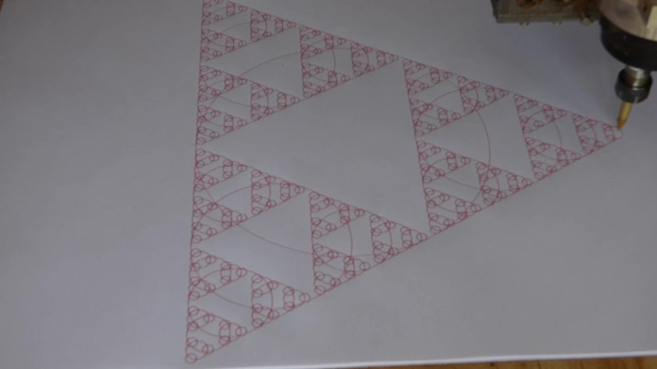 CNC GCODE Recursive Circles - YouTube