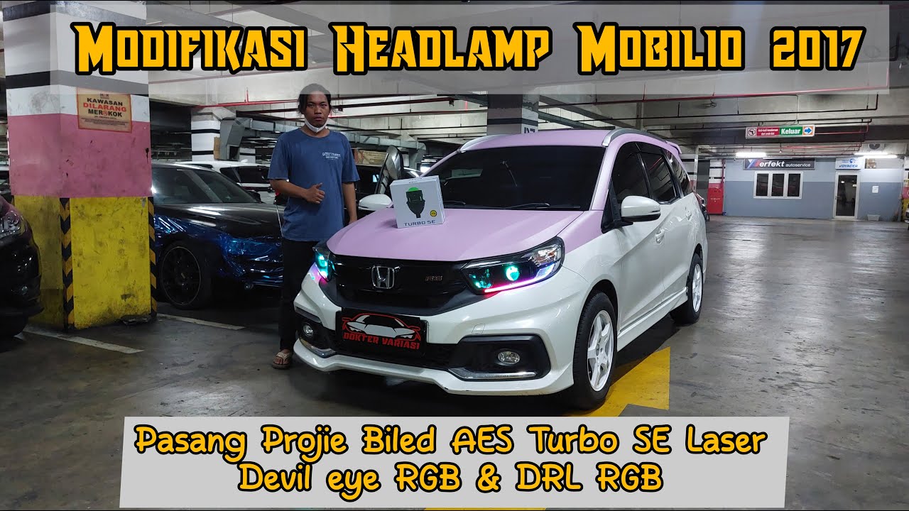 CUSTOM HEADLAMP MOBILIO | PROJIE BILED 2,5 INCHI AES TURBO SE LASER ...