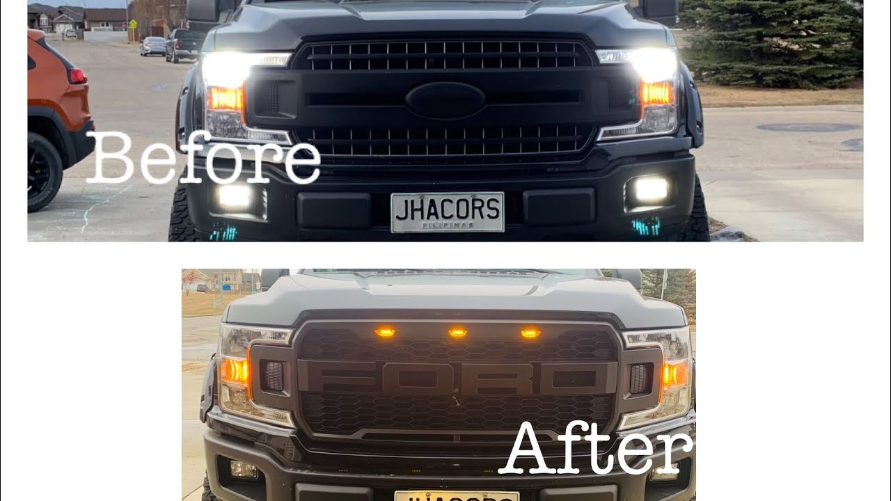 2018-2020 F150 Raptor Grill Install #Jhacors Vlogs - YouTube