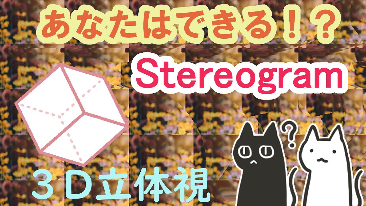 【立体視】ステレオグラムで視力回復トレーニング #13★ RELAXING STEREOGRAMS Eyes Training Quiz ...