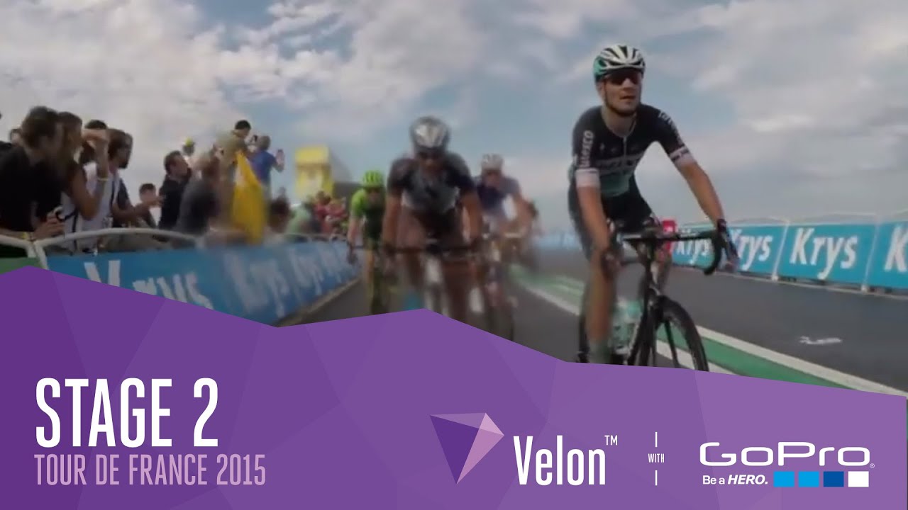 Tour de France Stage 2 - Velon In The Sprint - YouTube