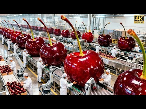 Inside a Modern Cherry Pie Filling Factory: From Fresh Cherries to ...
