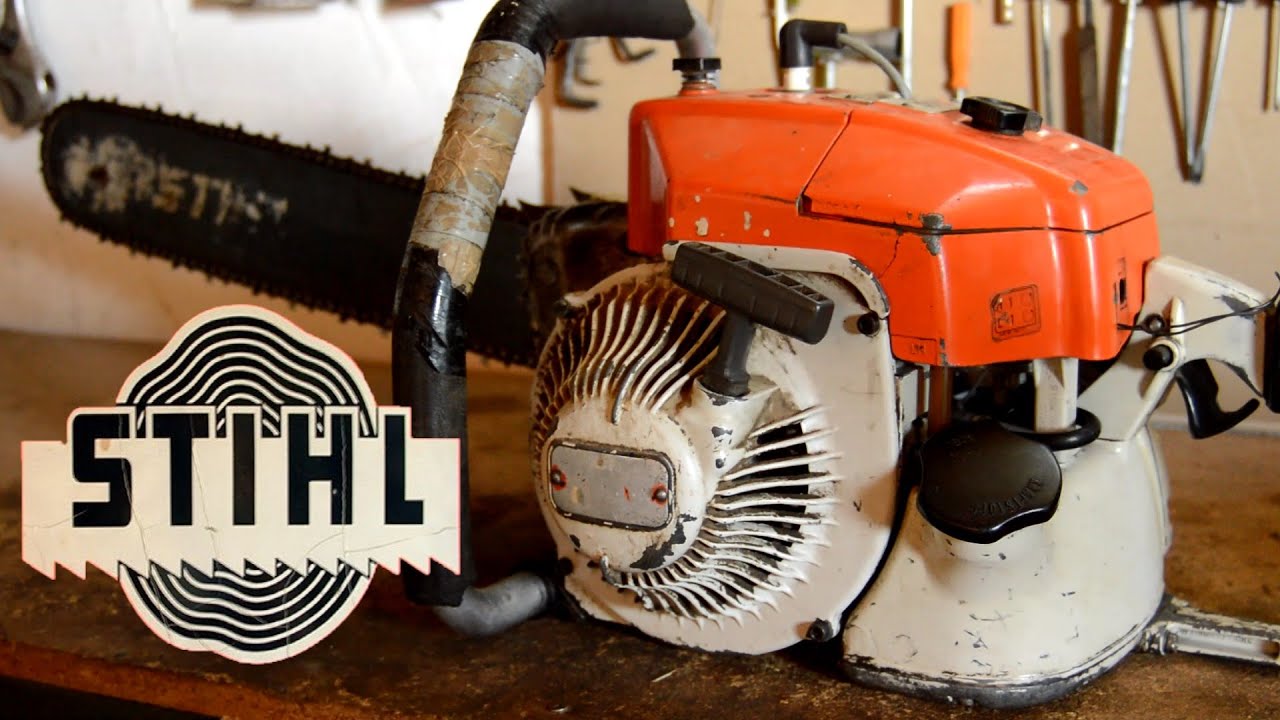 STIHL 070 - FIRST CHECK AFTER YEARS - YouTube