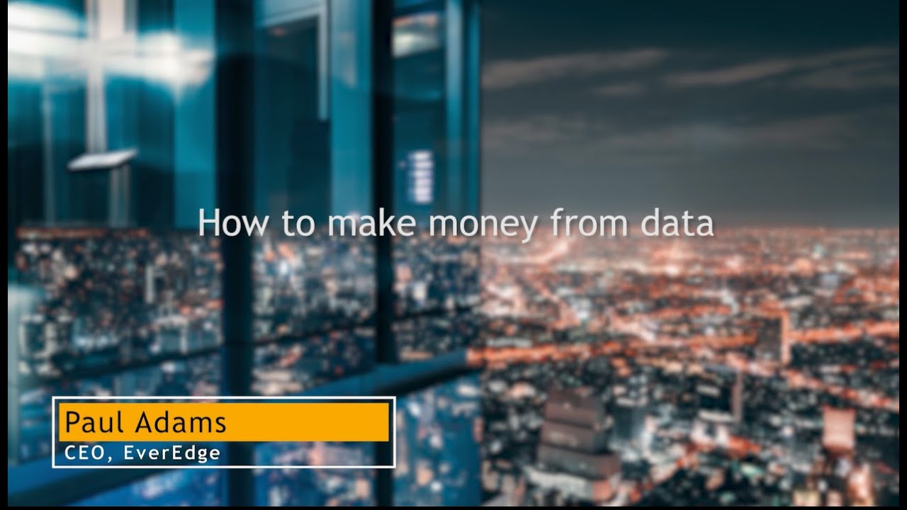 How to make money from data - YouTube