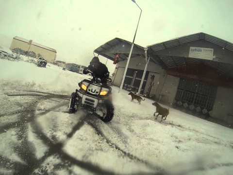 Kuba Atv Eland 200 - Balıkesir Kar Drift 2 - GoPro Hero 3