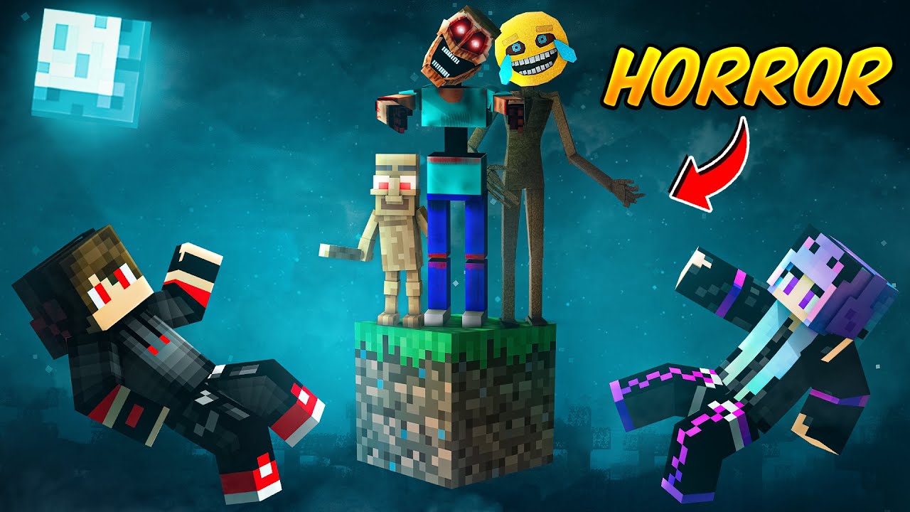 Minecraft but its One SCARY BLOCK! - YouTube