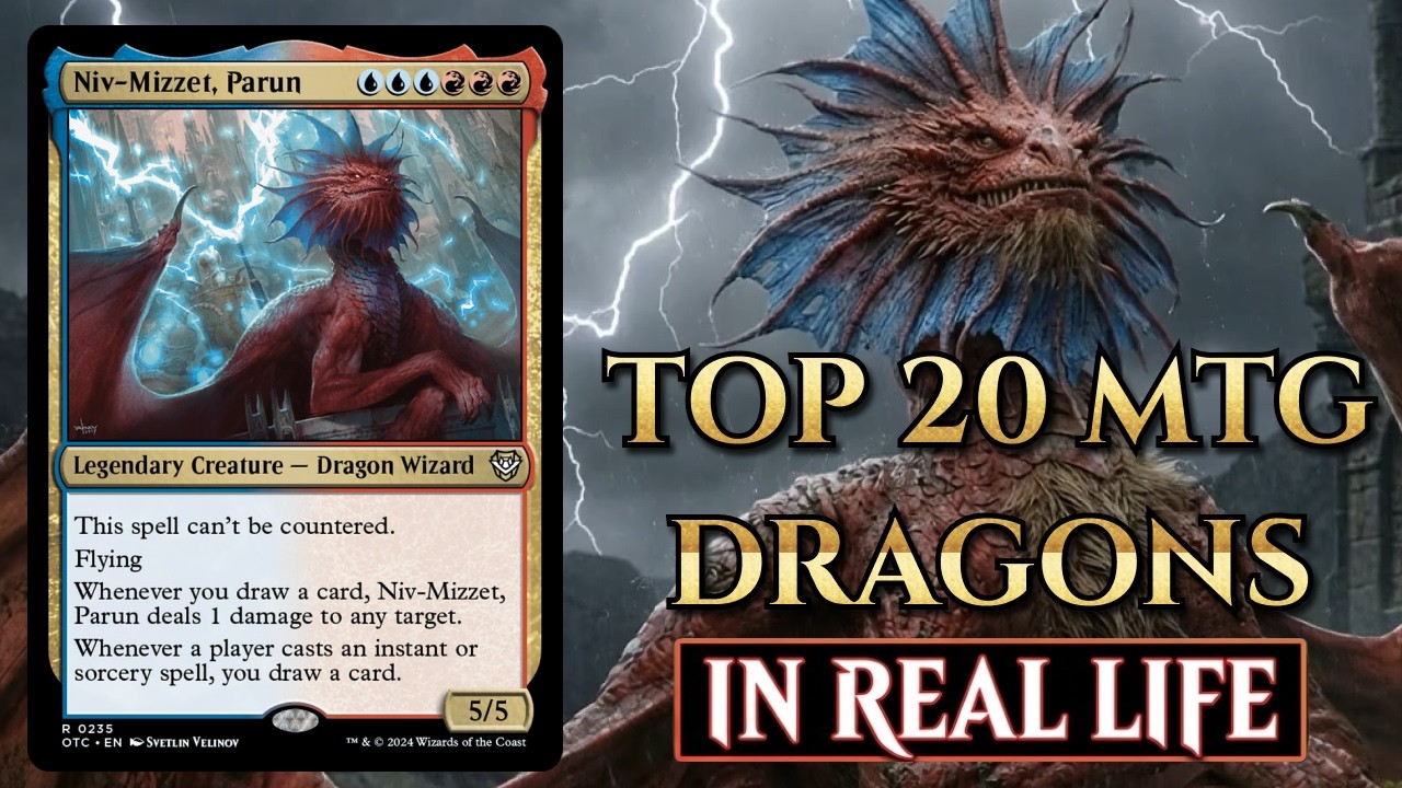 The 20 Greatest Dragons in Magic History (4K Cinematic) - YouTube