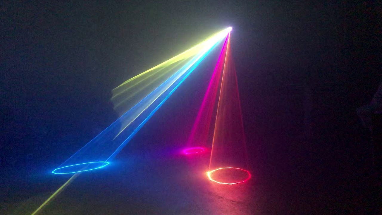 BO-LS22 1w RGB full color laser effect light - YouTube