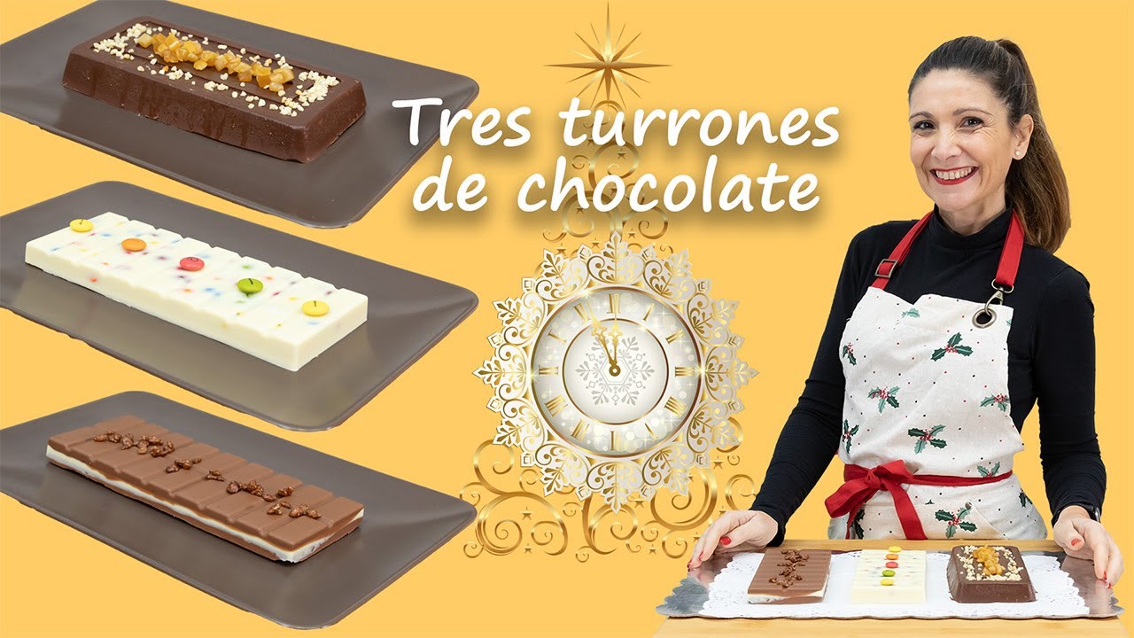 🎄 3 TURRONES con chocolate ESPECIALES para Navidad 🎄 / Perfectos para ...