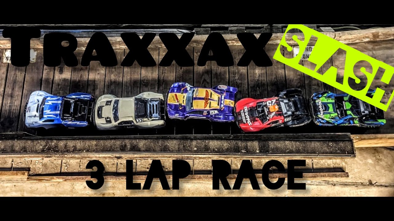 Traxxas Slash at the Track Day - 3 LAP RACE - YouTube