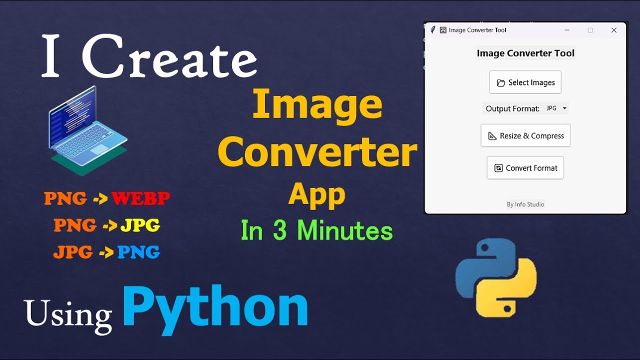 Tkinter Python Project | Python Project for Beginners | Image Converter ...