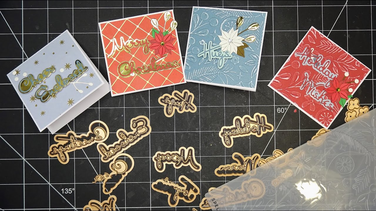 Spellbinders October 2022 Small Die & Embossing Folder of the Month Review Tutorial! - YouTube