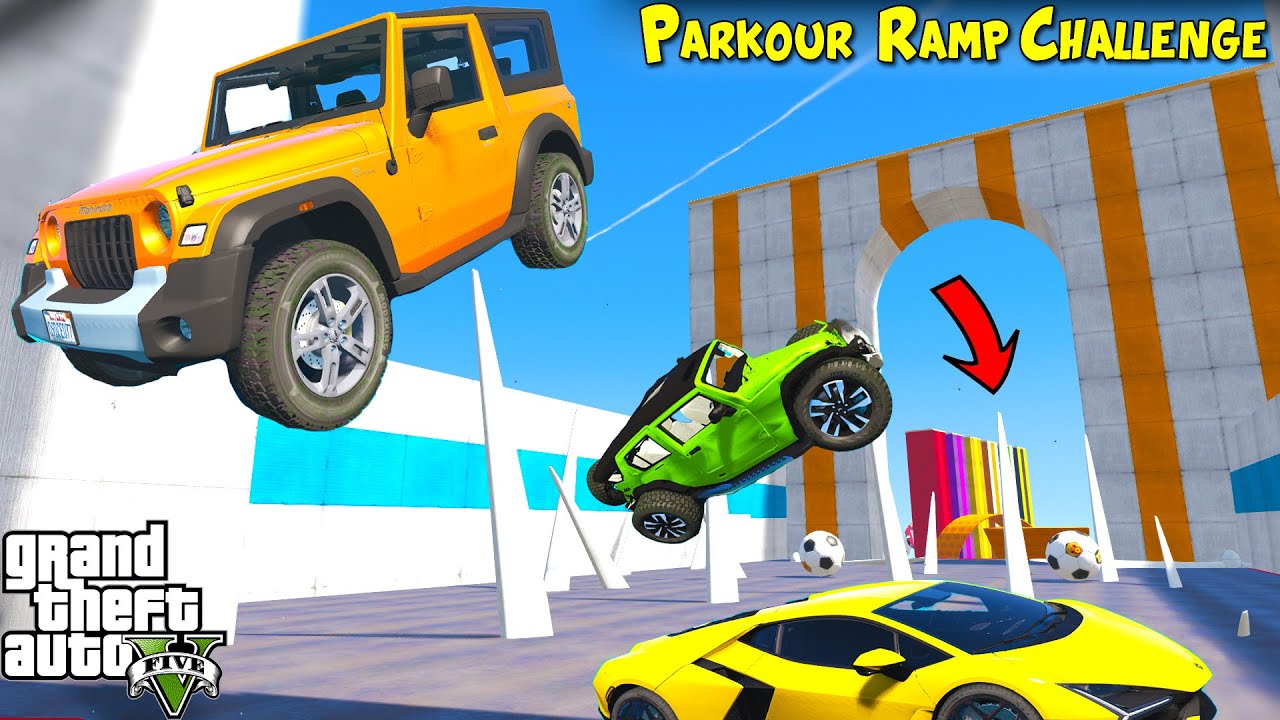 Shinchan And Franklin Takes World Deadliest Parkour Mega Ramp Challenge ...