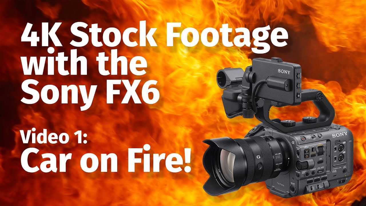 4K Stock Footage shot with Sony FX6 - CAR ON FIRE - YouTube