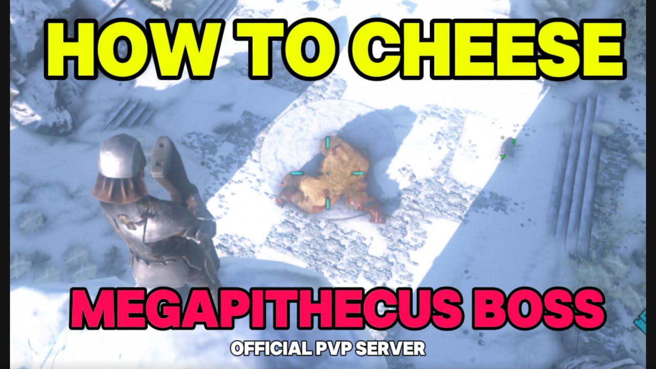 Ark Mobile Ultimate | How to EASY kill Megapithecus BOSS in the Island ...