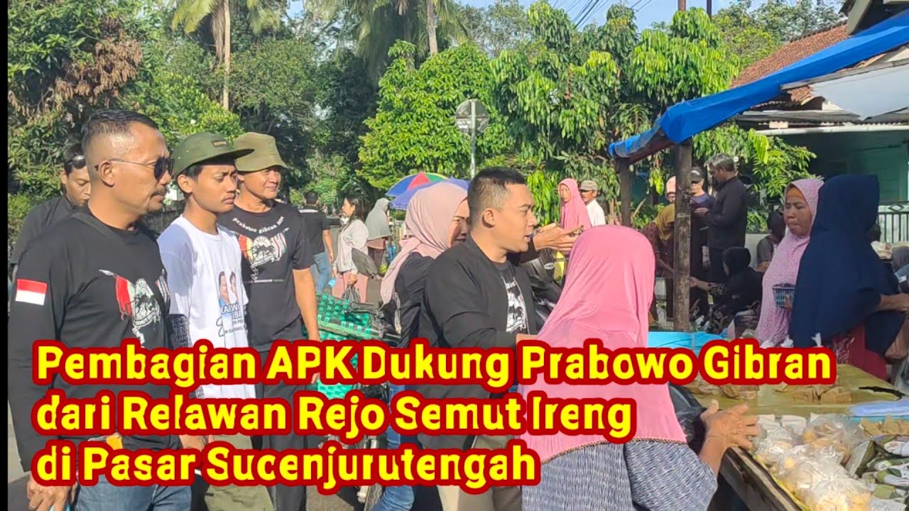 Pembagian APK Dukung Prabowo Gibran dari Relawan Rejo Semut Ireng di ...