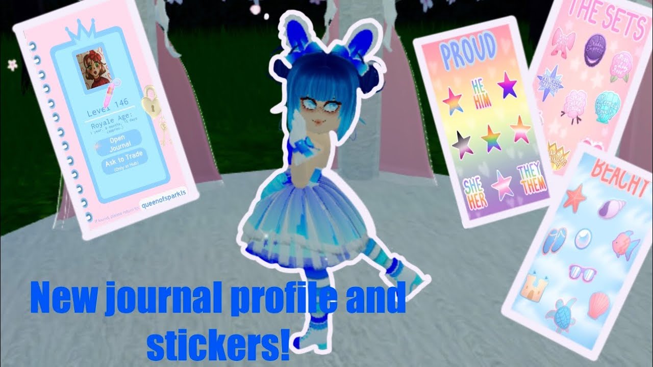 NEW Royale High profile journals and stickers!! // Roblox Royale High ...