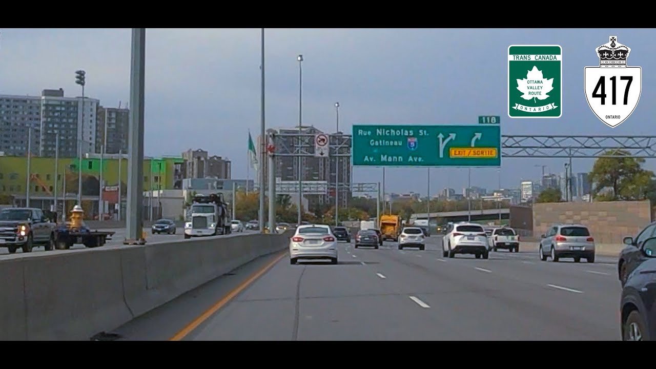 [2023/42] Queensway - Ottawa, Ontario Highway 417 Westbound (Trans ...