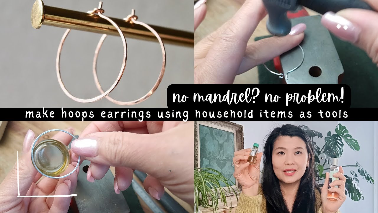 Inventive and Creative DIY: Make Classic Hoops Earrings Using Everyday ...